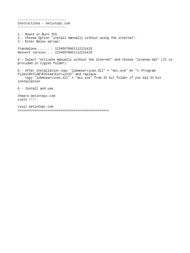 MATLAB Installation Guide | PDF | Games & Activities | Computers