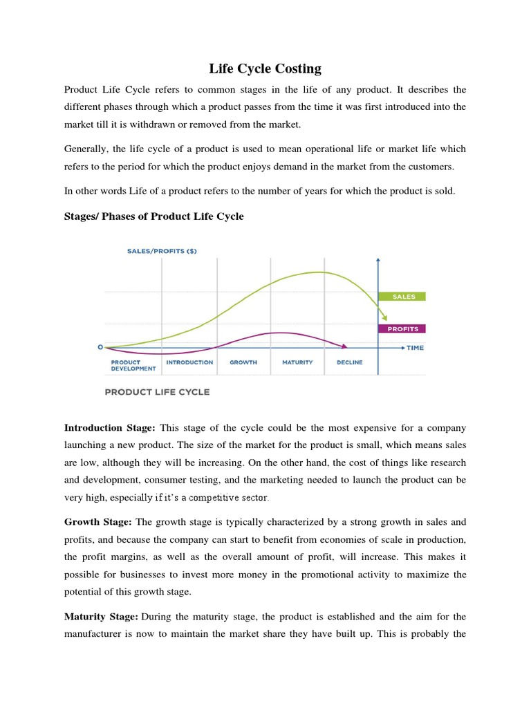 LIfe Cycle Costing | PDF | Cost | Profit (Economics)