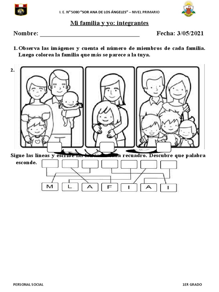 Mi Familia y Yo Integrantes | PDF | Artes del Lenguaje y Comunicación ...