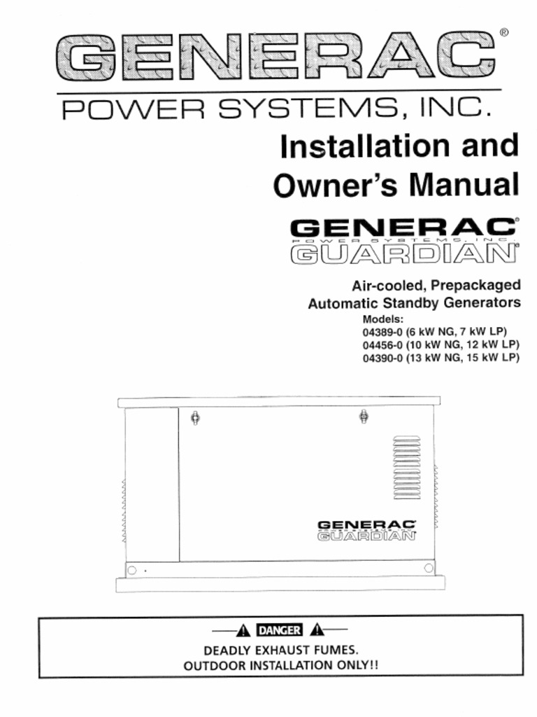 Generac 4390-3 Schematics | PDF