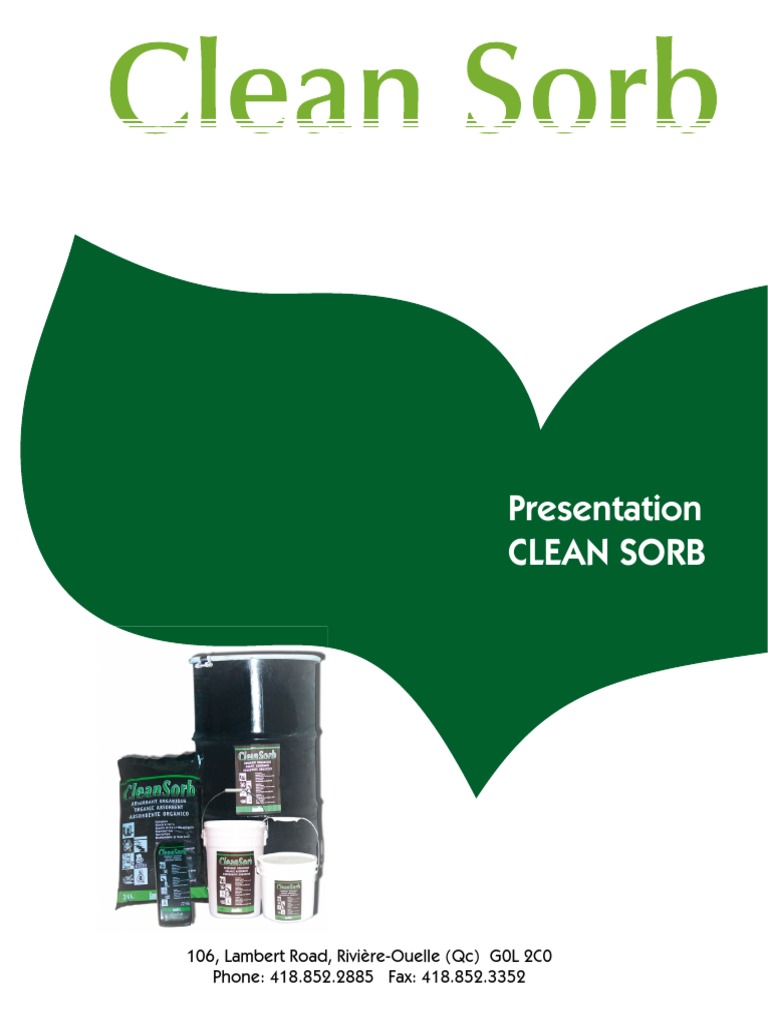 Clean Sorb Document 18 Pages | PDF | Peat | Petroleum