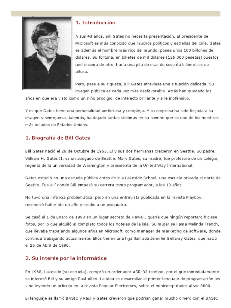 Bill Gates II | PDF