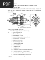 Design of Socket and Spigot Joint | PDF | Bending | Mechanics