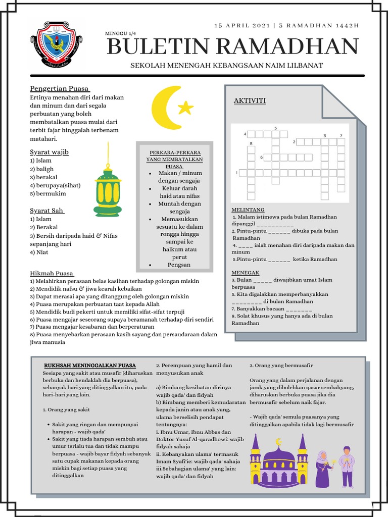Buletin Ramadhan Minggu 1 | PDF