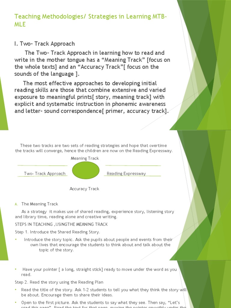 MODULE 3 MTB MLE Teaching Methodologies | PDF | Phonics | Reading Comprehension