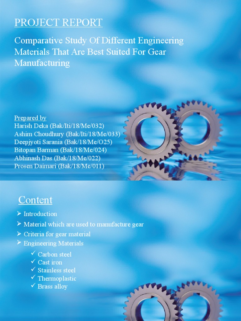 Comparative Study of Different Engineering Materials That Are-1 | PDF ...