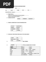 Nutritional Assessment Form for Patients | PDF | Foods | Malnutrition