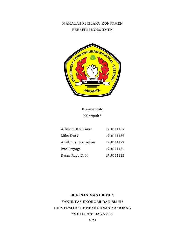 Persepsi Konsumen dan Keputusan Pembelian | PDF | Bisnis | Pengembangan Diri