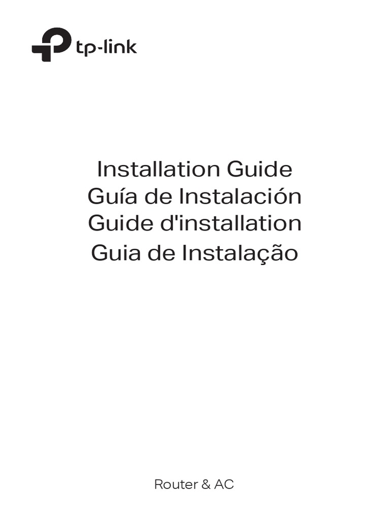 Routers & ACs (-4languages) - Installation Guide | PDF | Information ...