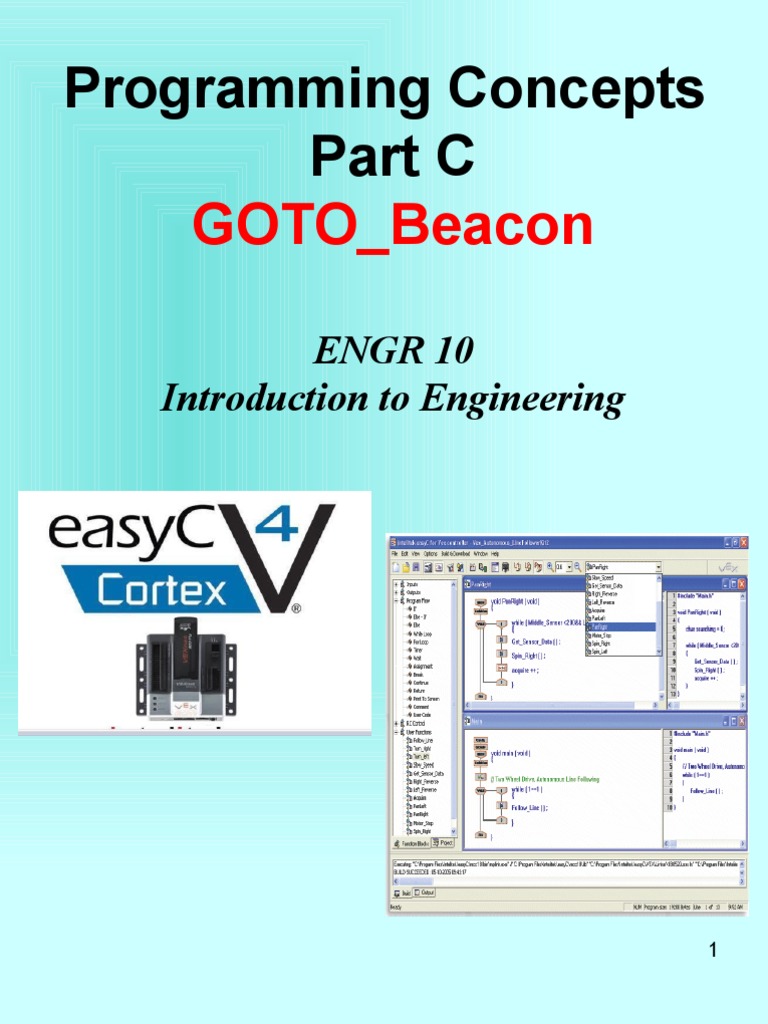 GOTO - Beacon: Programming Concepts Part C | PDF | Detector (Radio ...