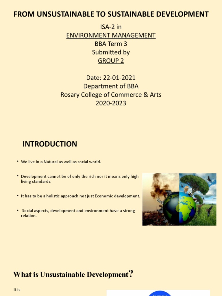 Transitioning to Sustainable Development | PDF | Sustainability ...