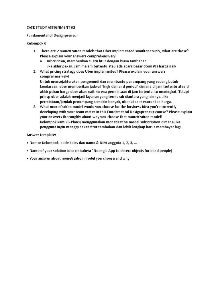 Case Study Assignment | PDF