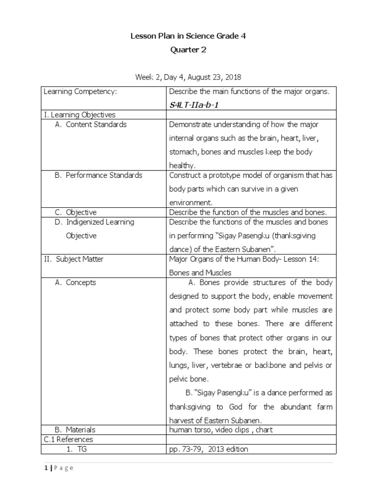Grade 4 Science: Bones & Muscles | PDF | Learning | Pelvis