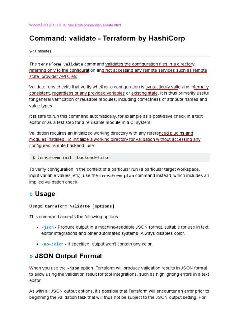 CLI - Validate | PDF | Json | String (Computer Science)