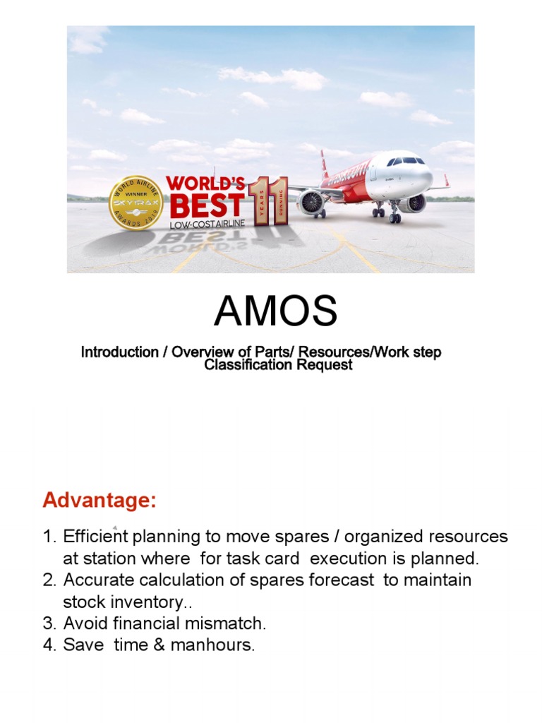 AMOS Parts and Resource Management Guide | PDF