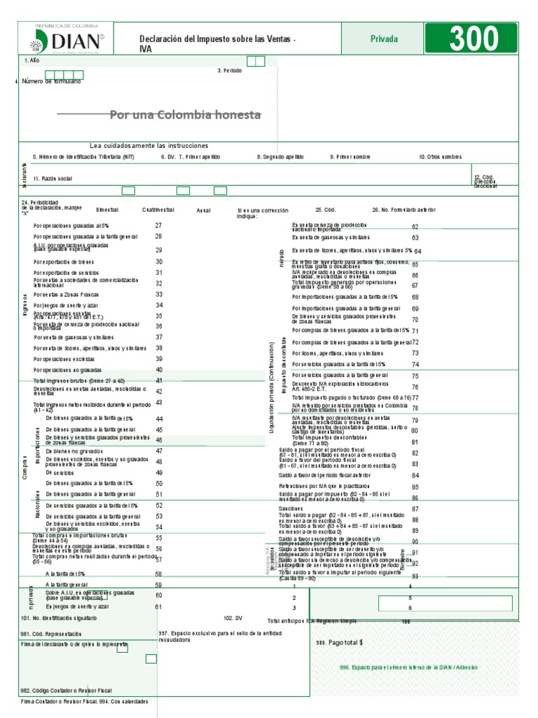 Formulario 300 2019 Unlocked | PDF | Impuestos | Economias
