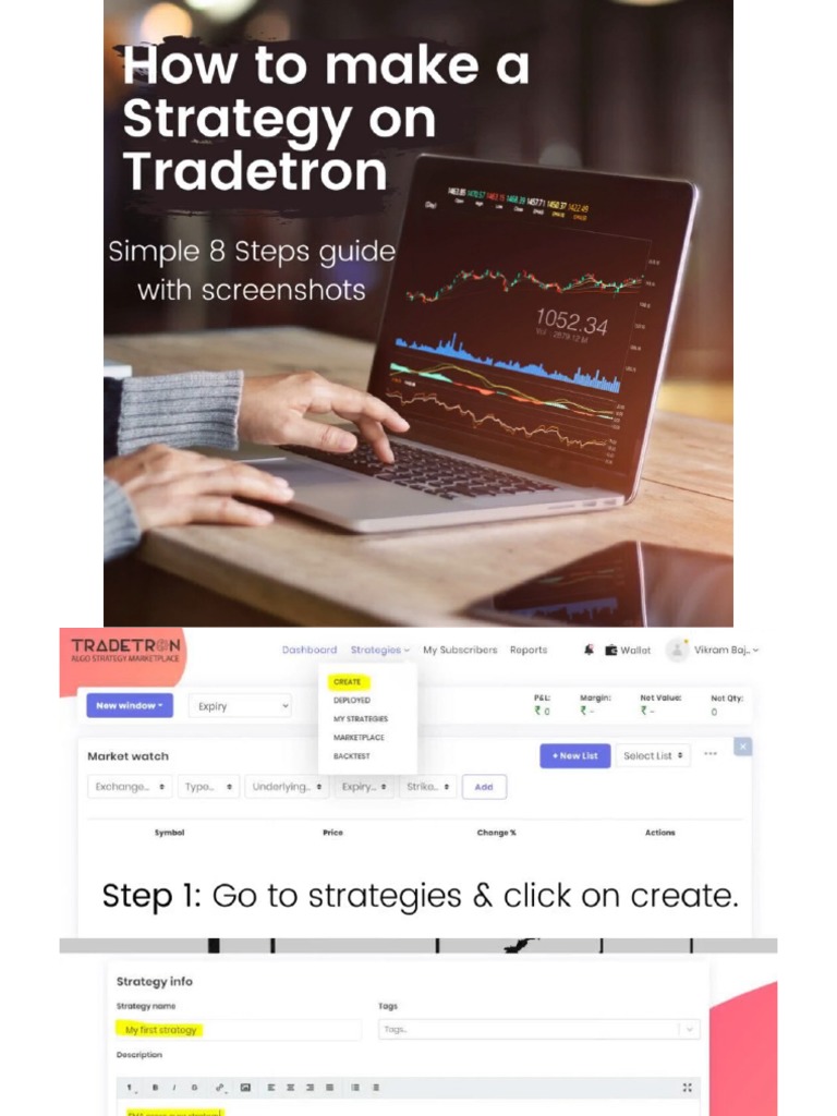 How To Make A Strategy On Tradetron | PDF