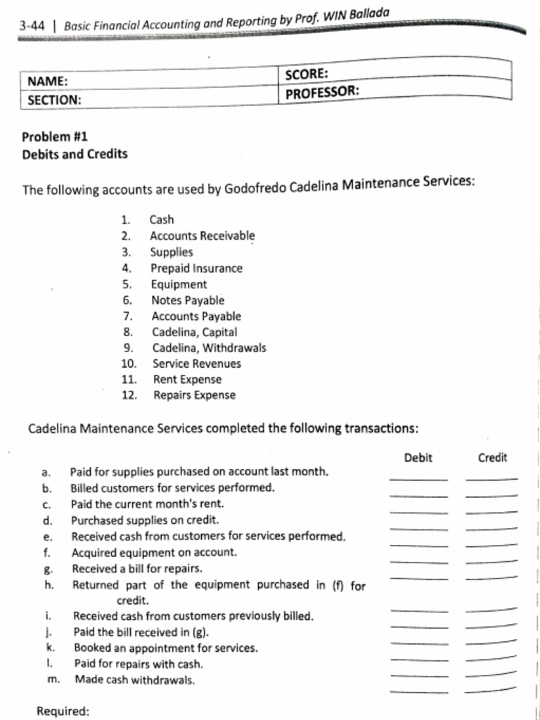 Chapter 3 Practices | PDF | Debits And Credits | Expense