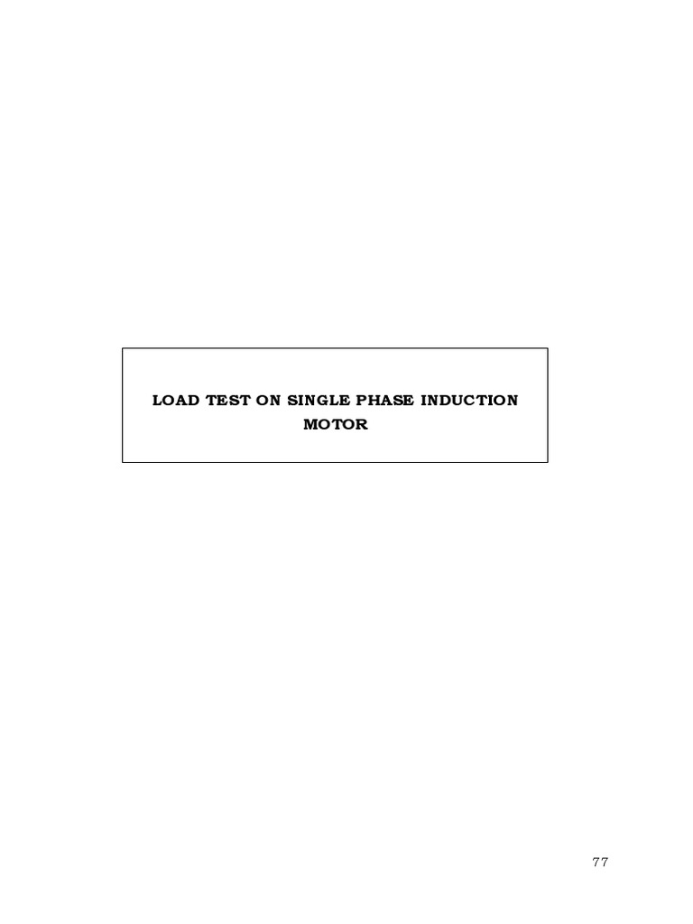 8 - Load Test On Im1 | PDF | Electric Motor | Electromagnetic Induction