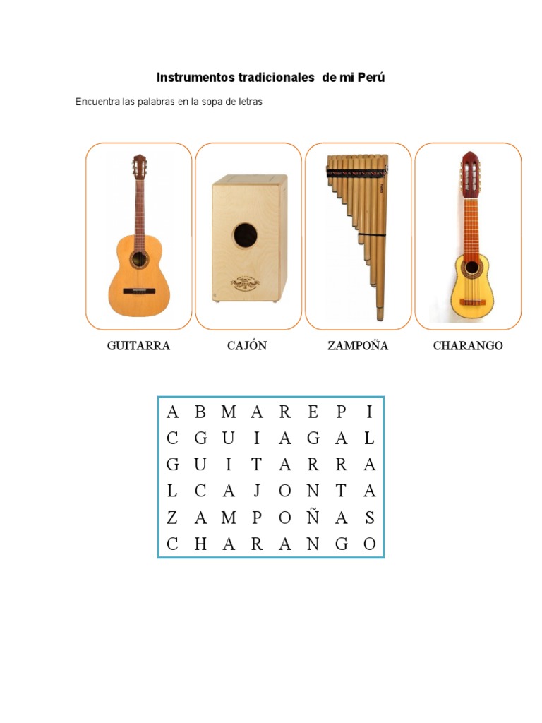 Instrumentos Tradicionales de Mi Perú | PDF