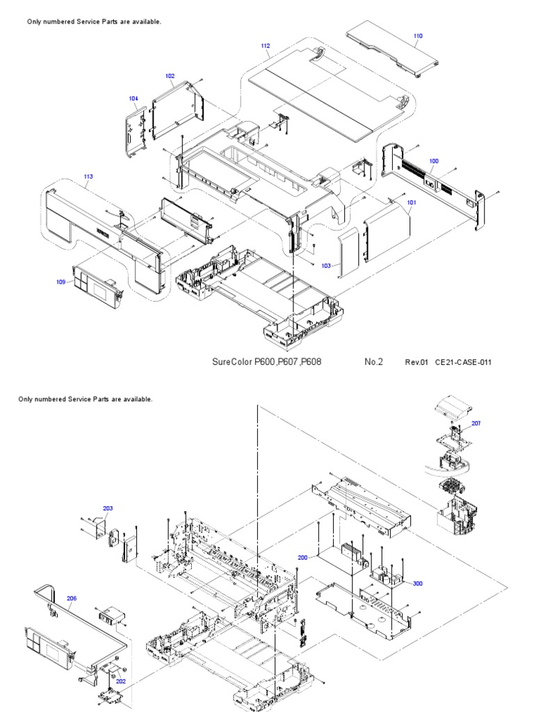SureColor P600 Exploded Diag | PDF