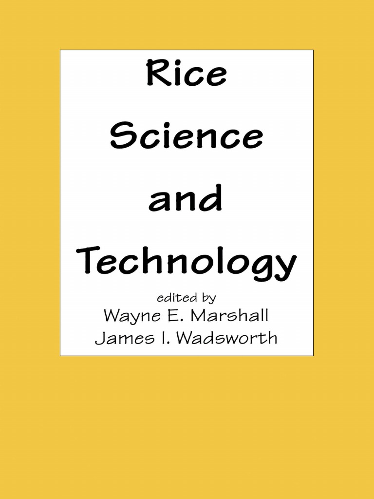 Rice Science and Technology | PDF | Rice | Bran