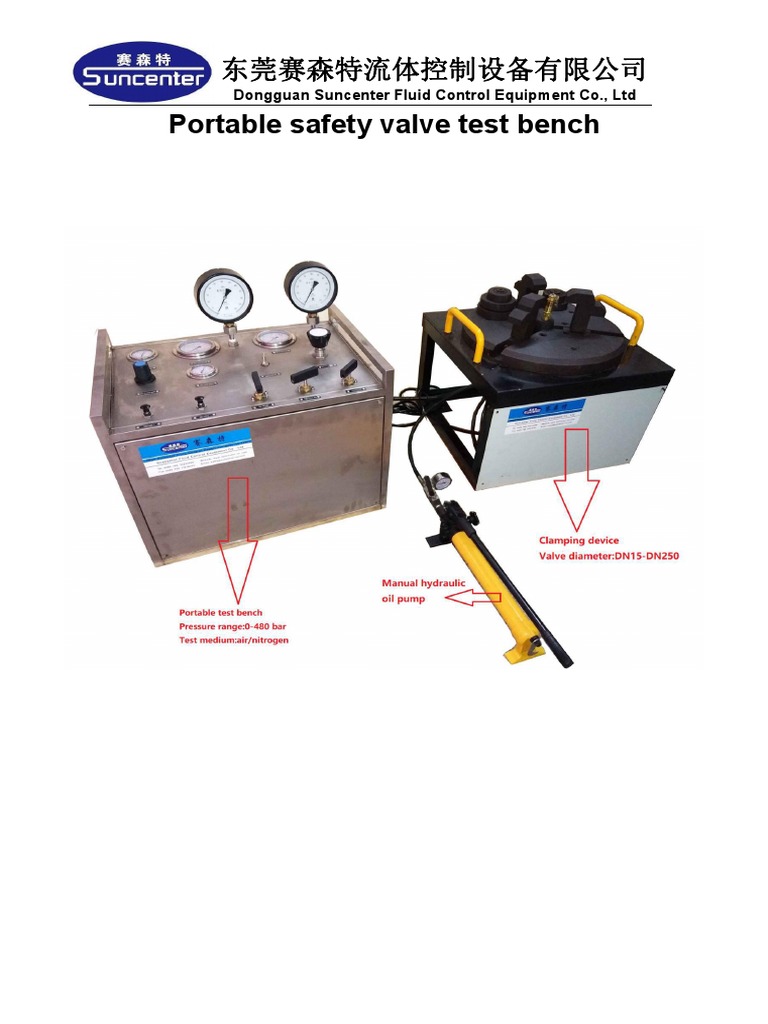 Portable Safety Valve Test Bench: Dongguan Suncenter Fluid Control ...