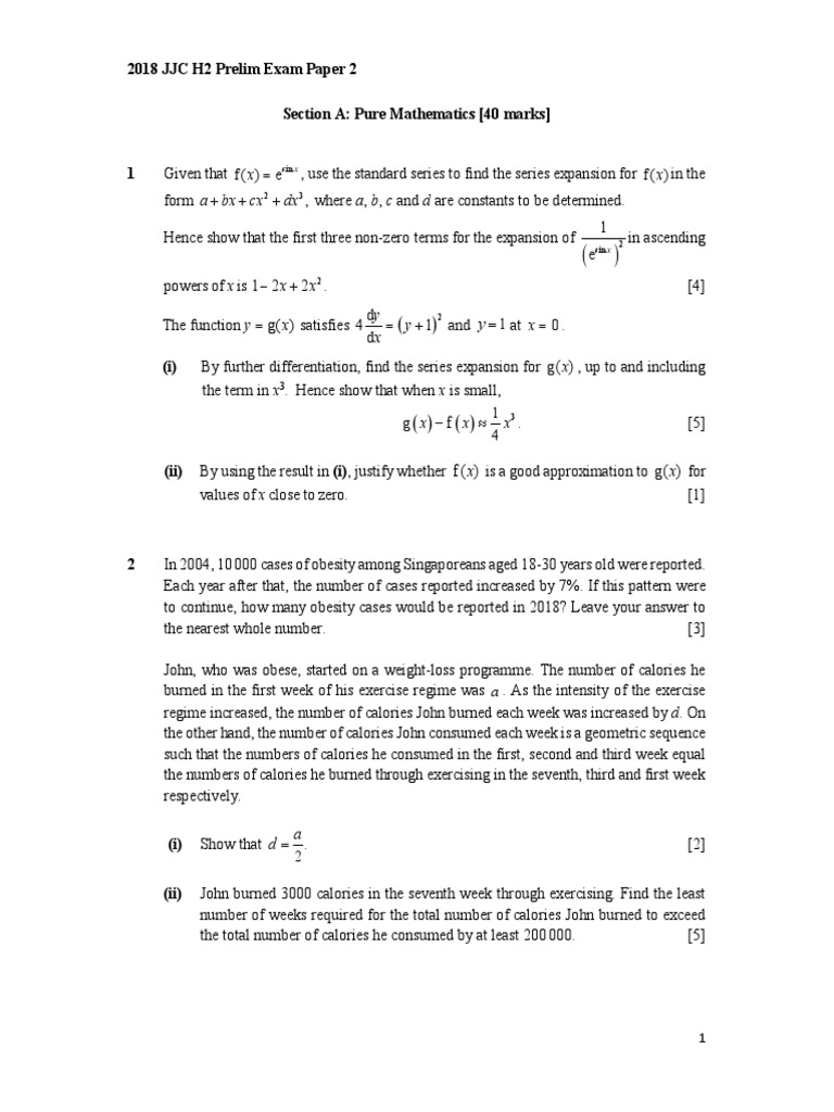 2018 JJC H2 Prelim P2 + Solution (Remove CNR) | PDF | Statistical Significance | Mean