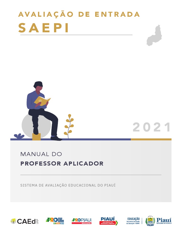 Manual do Professor Aplicador SAEPI 2021 | PDF | Teste (avaliação ...