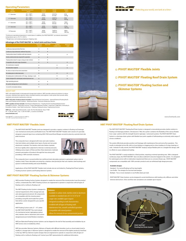 Pivot Master | PDF | Pipe (Fluid Conveyance) | Stainless Steel