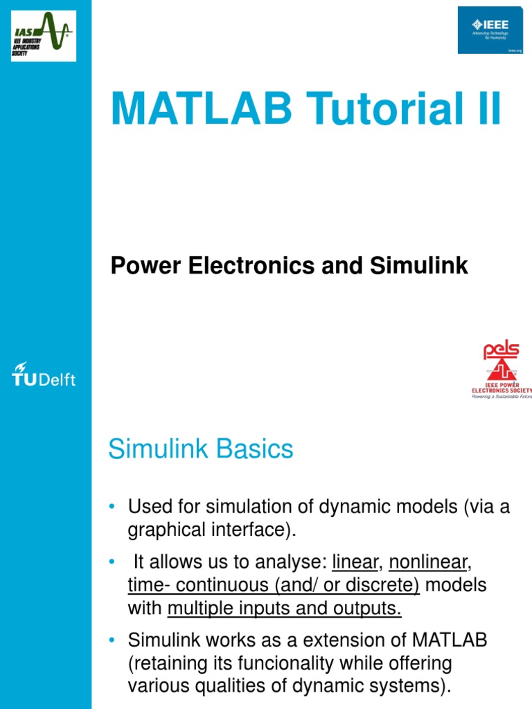 MATLAB Tutorial II: Power Electronics and Simulink | PDF | Power Inverter | Rectifier