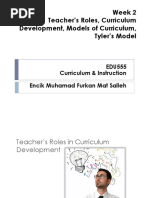 Ralph Tylers Curriculum Model | PDF | Curriculum | Teachers