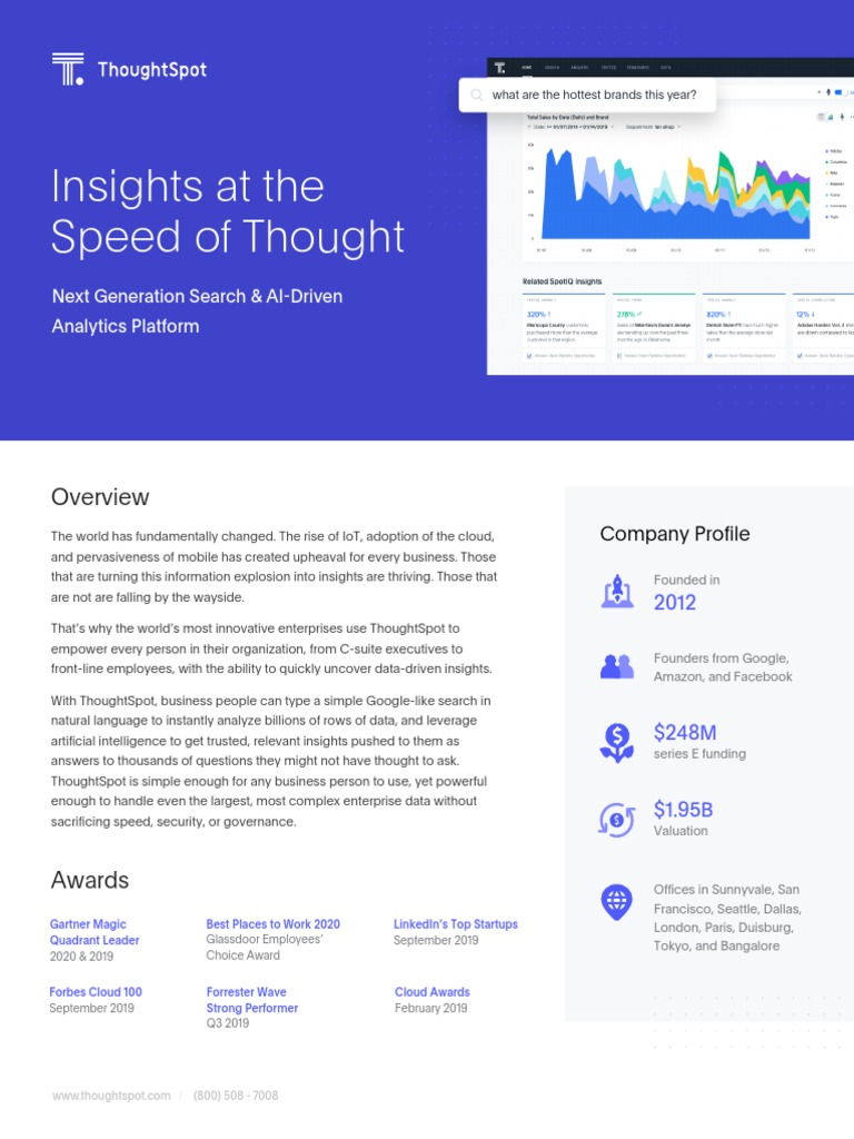 About ThoughtSpot | PDF | Analytics | Artificial Intelligence