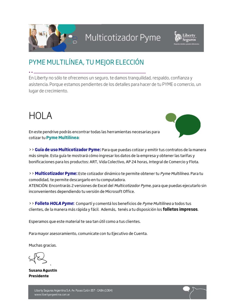 Protege tu Pyme con Liberty: Herramientas para cotizar un seguro integral | PDF