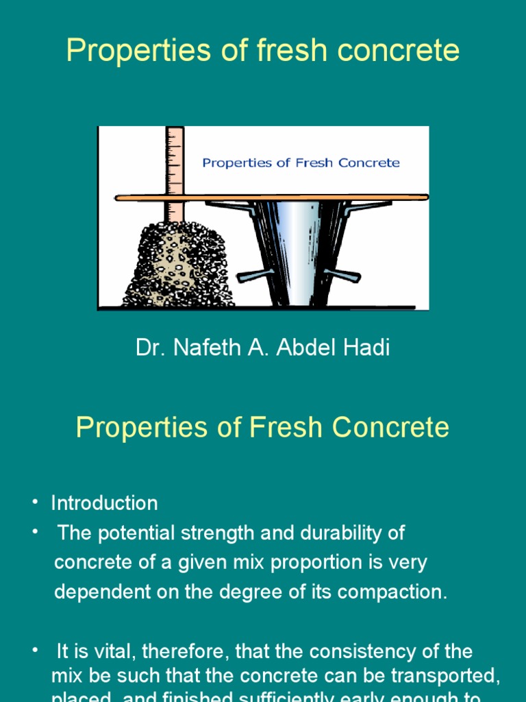 6-Properties of Fresh Concrete-Mod | PDF | Concrete | Mechanical ...