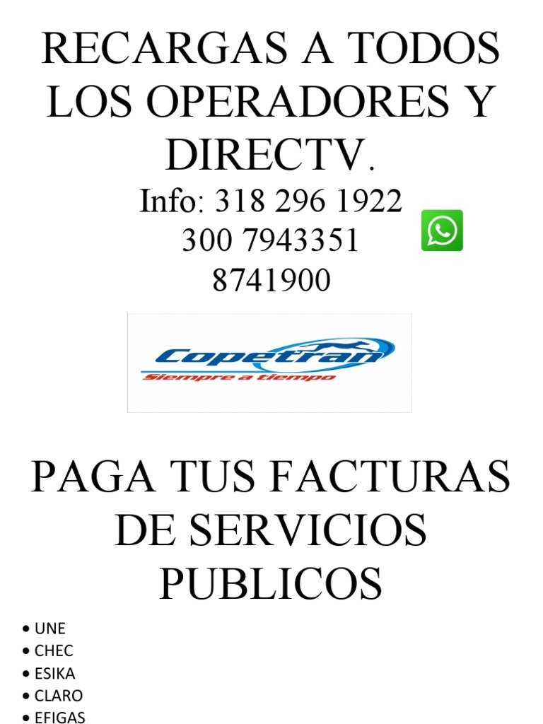 Aviso Recargas | PDF