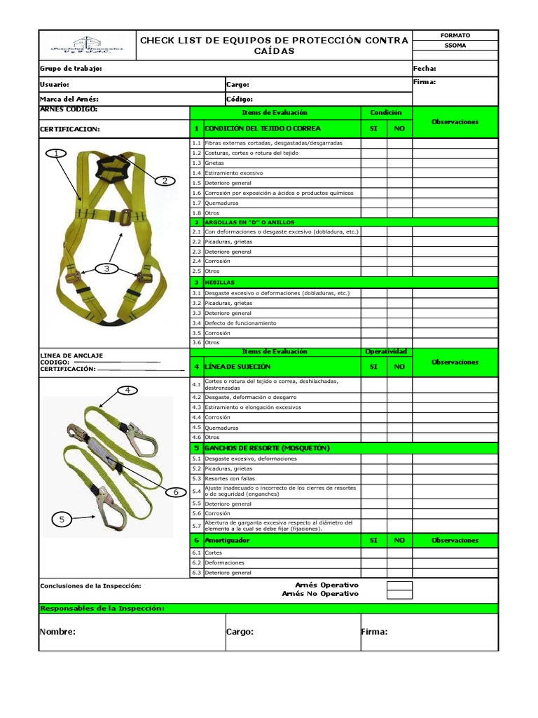 Check List Arnes | PDF Check List Arnes | PDF