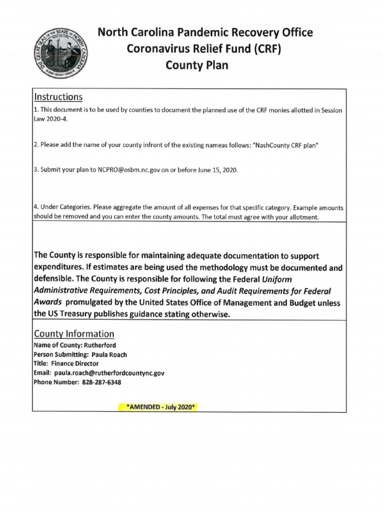 Rutherford County CRF Plan | PDF