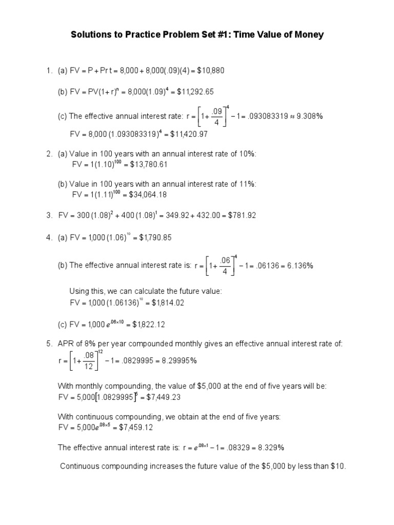 time-value-of-money-i-solutions-pdf-time-value-of-money-trade