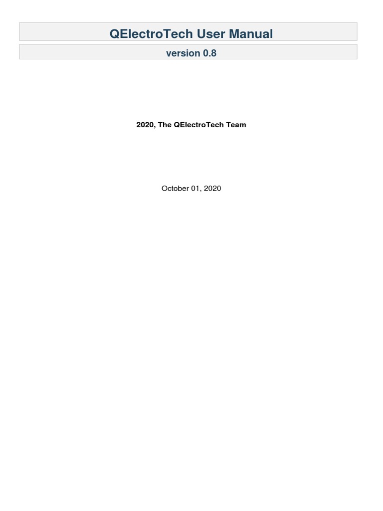 Qelectrotech User Manual | PDF | Window (Computing) | Graphical User Interfaces