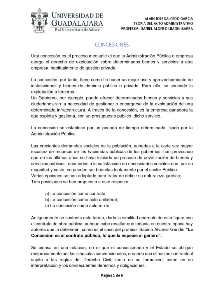 CONCESIONES | PDF | Estado (política) | México