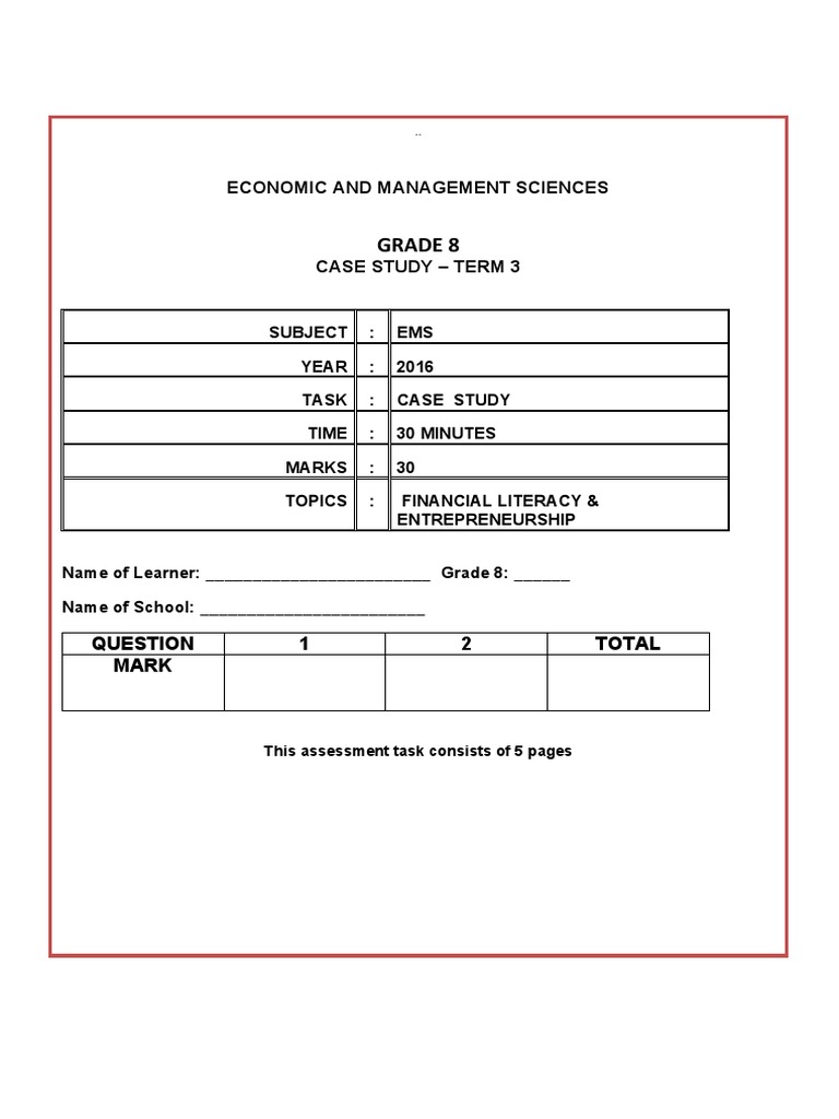 Case Study - Forms of Ownership Grade 8 - 2014 T3 | PDF | Dividend ...