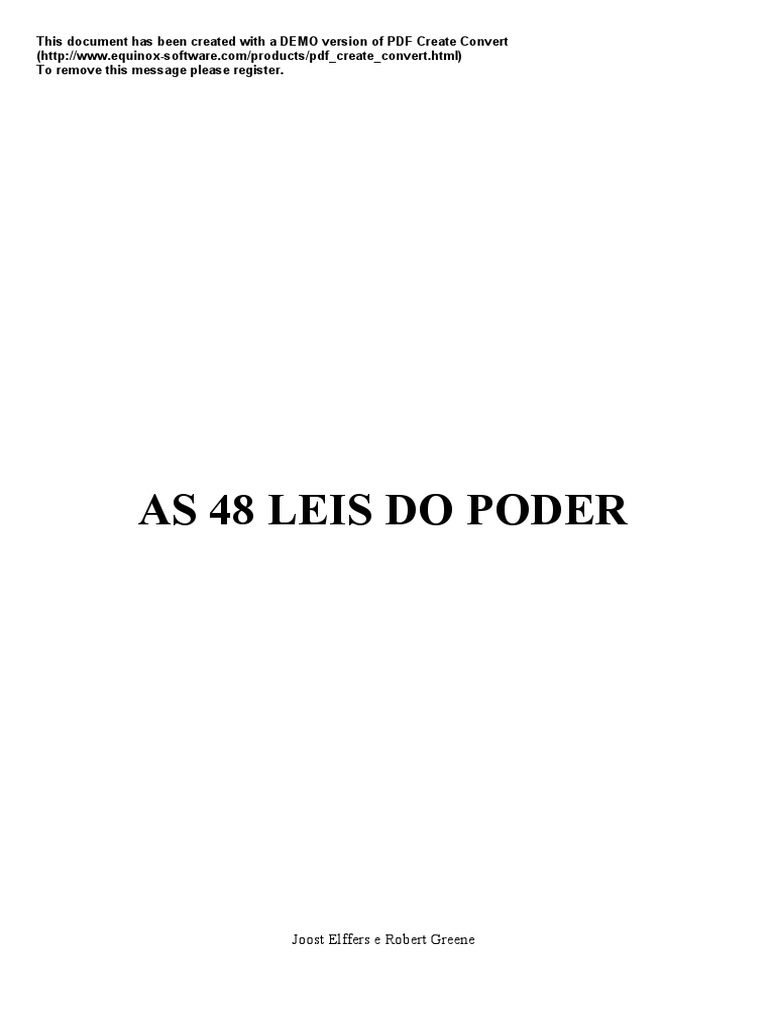 As 48 Leis Do Poder | PDF