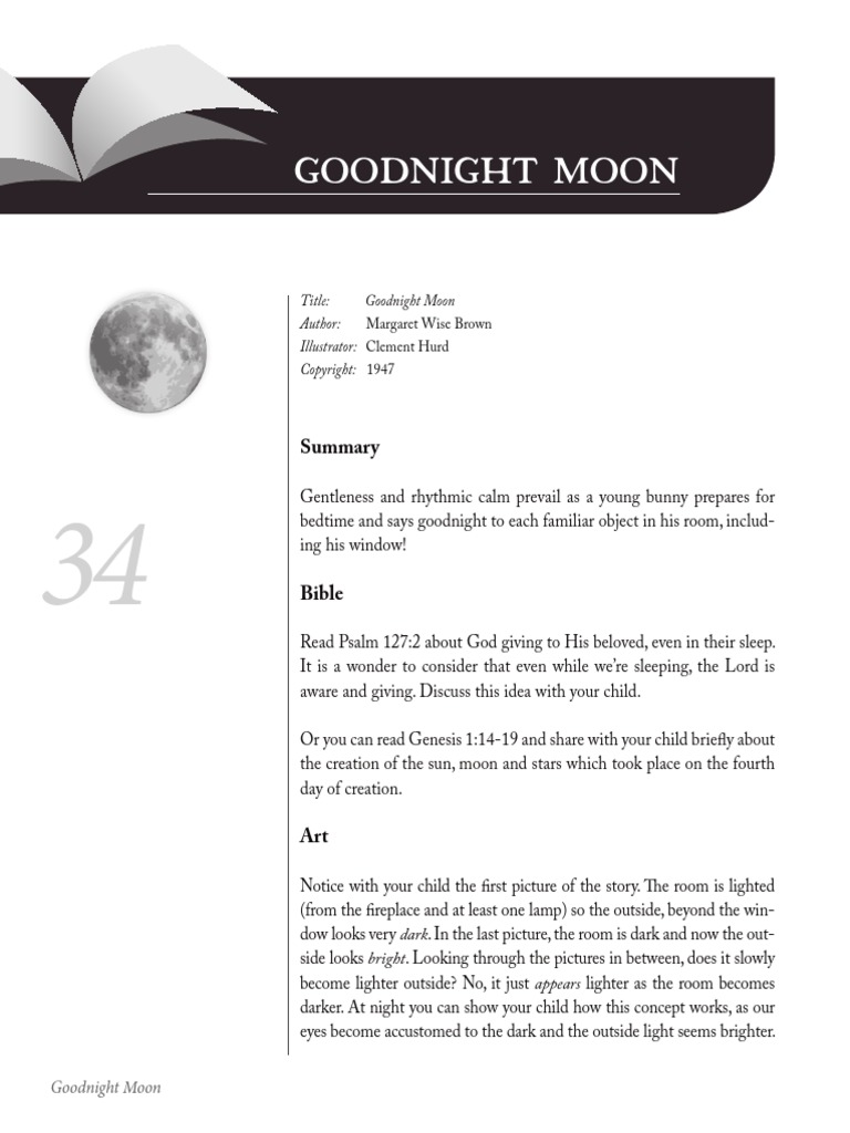 Goodnight Moon: Title: Goodnight Moon Author: Margaret Wise Brown ...