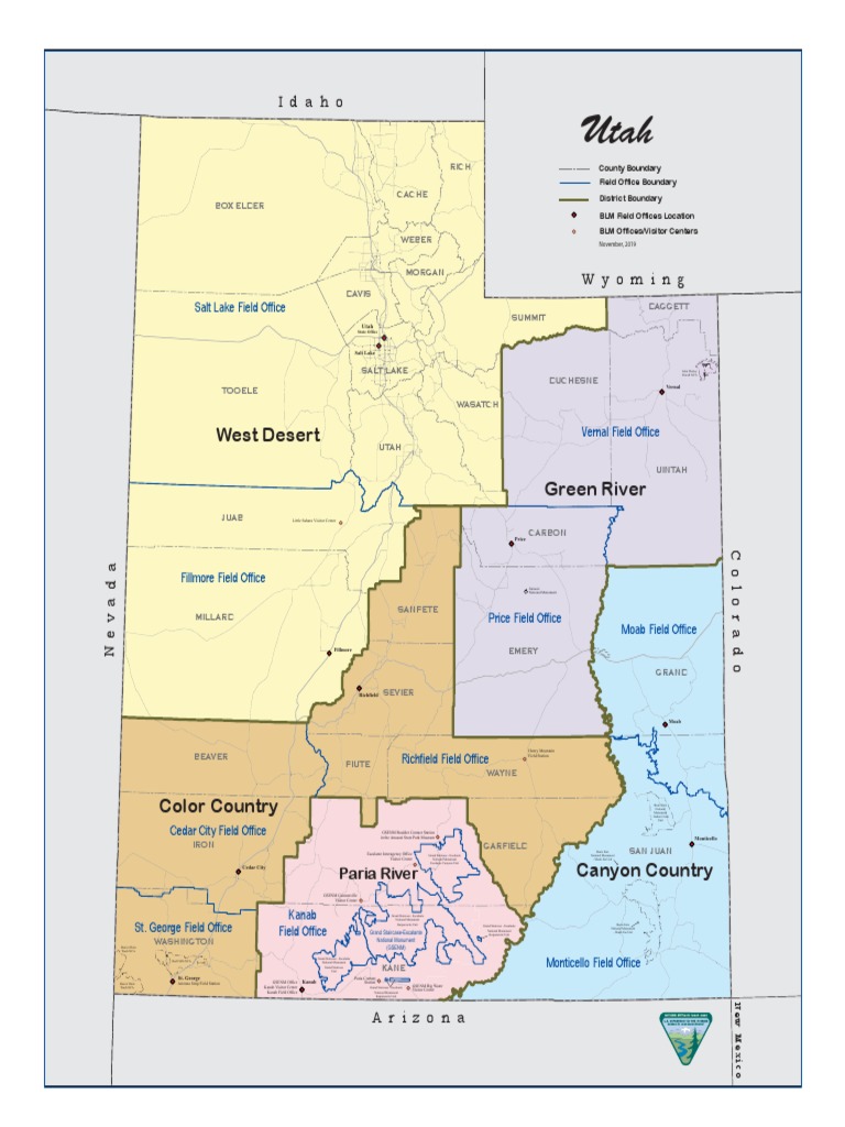 BLM Offices and Visitor Centers in Utah | PDF | Utah | United States ...