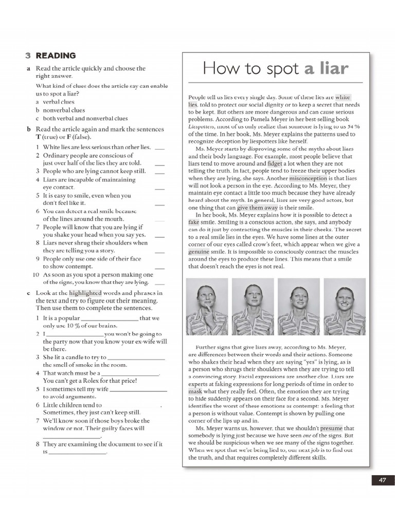 How to Spot a Liar: Analyzing Verbal and Nonverbal Clues to Detect ...