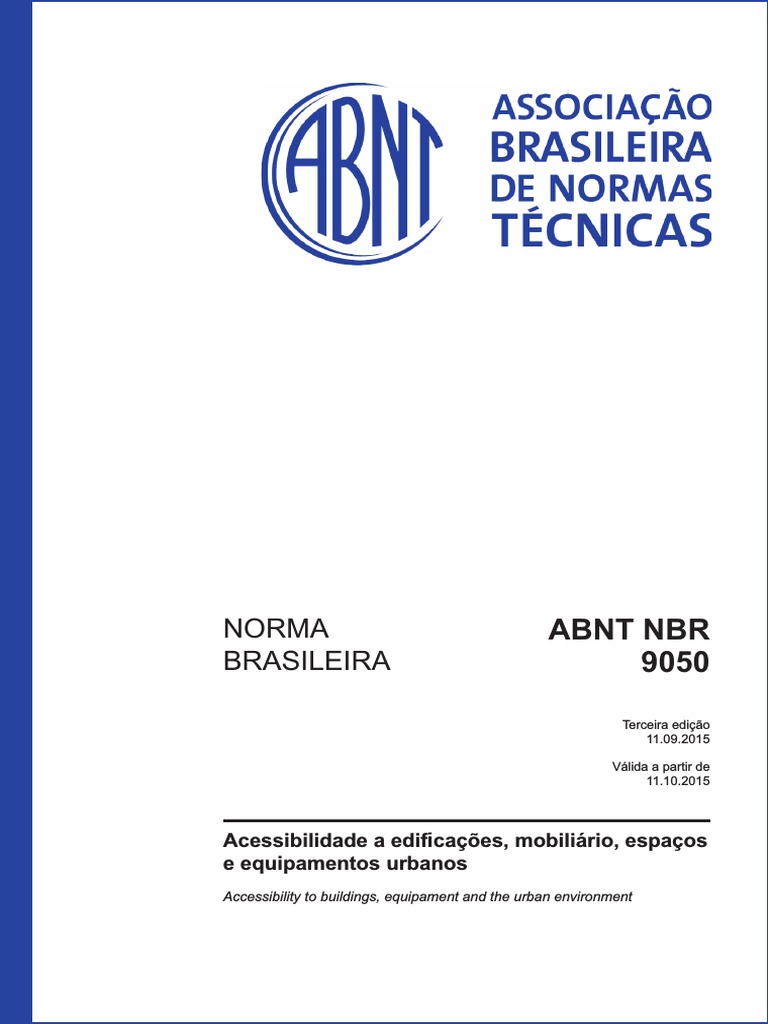 NBR 9050 Atualizada | PDF | Science | Engenharia