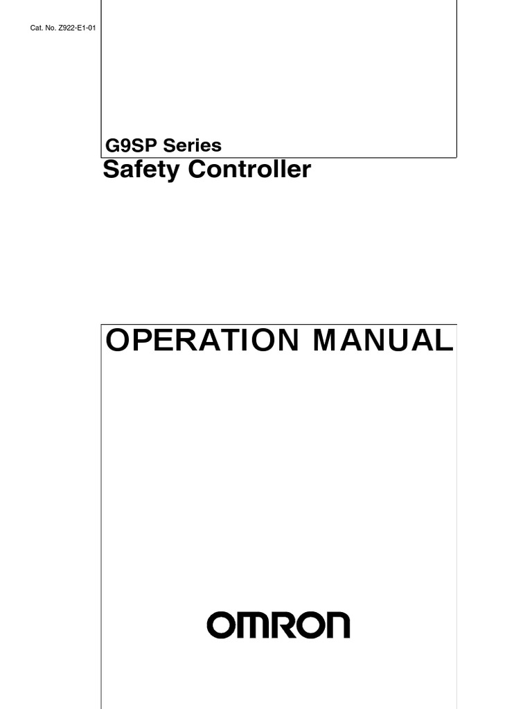 G9SP Operation Manual 2010 | PDF | Power Supply | Programmable Logic ...