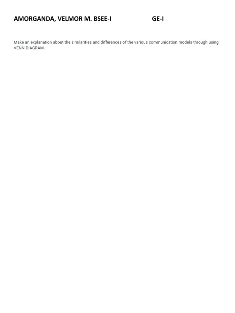 Amorganda, Velmor M. Bsee-I Ge-I | PDF