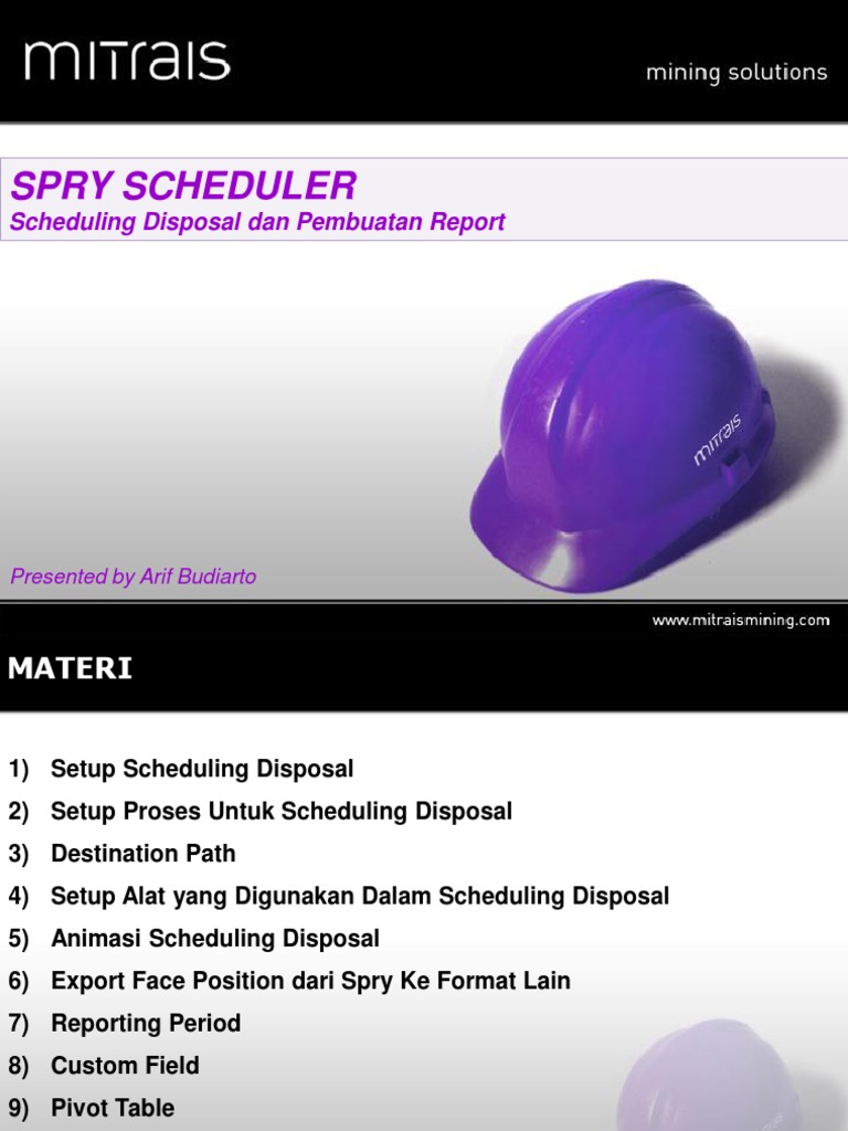 Spry-Destination Scheduling and Reportingr3 | PDF